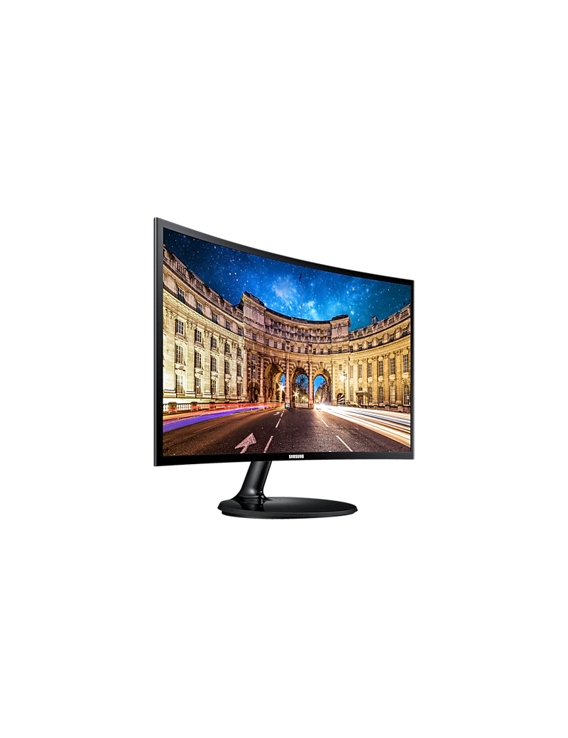 24" Curved Monitor CF390 with Super Slim and Sleek Design Color Black ...