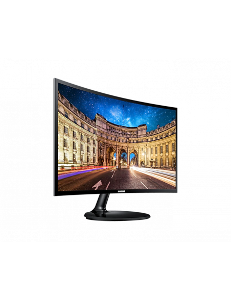 24" Curved Monitor CF390 with Super Slim and Sleek Design Color Black ...