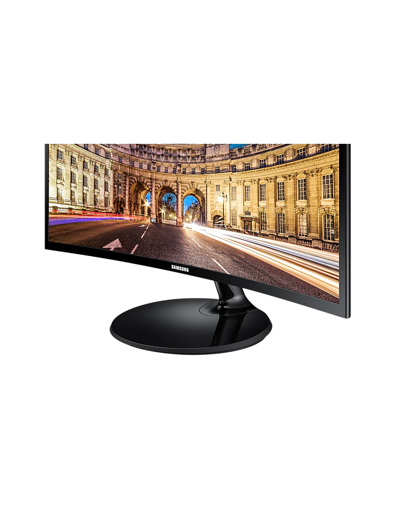 24" Curved Monitor CF390 with Super Slim and Sleek Design Color Black ...
