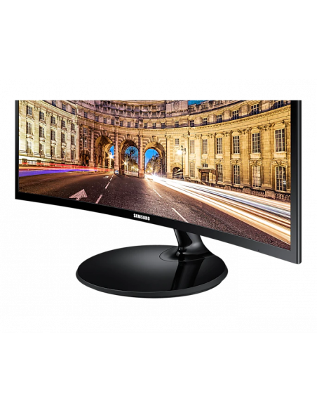 24" Curved Monitor CF390 with Super Slim and Sleek Design Color Black ...